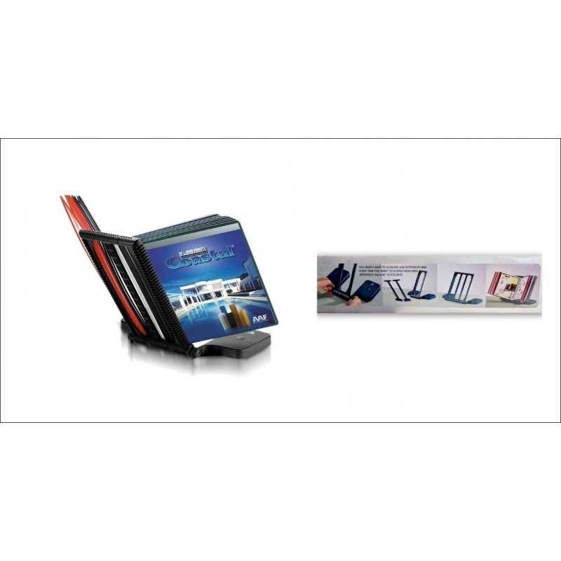 A4 Size Extension Kwik-View Reference Stand Rack Display for 20 Pocket ...