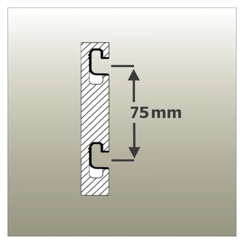 75mm Pitch Slatwall Panels - Grooves - 18mm Thick MDF Board - Auckland