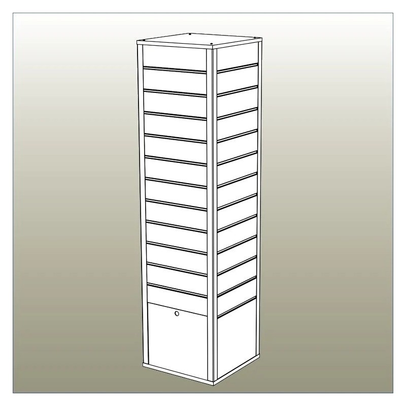 Box Tower with Turntable