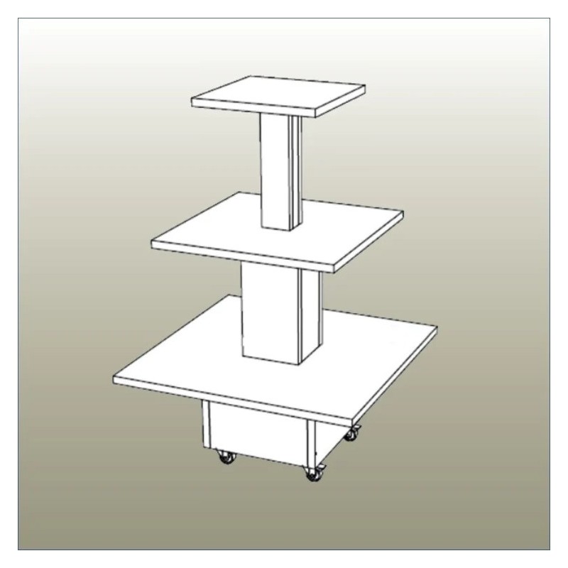 3 Tier Display - Floor Display - Plankwall - Precision, NZ