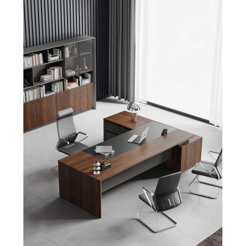 Maxim Executive Desk with Side Cabinet @Precision