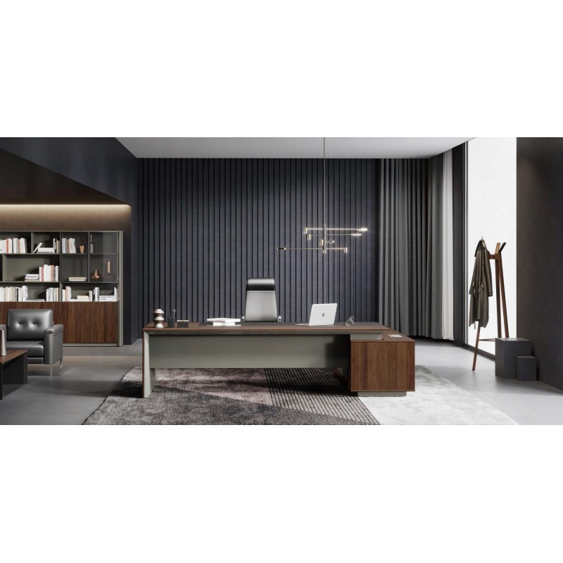 Maxim Executive Desk with Side Cabinet @Precision