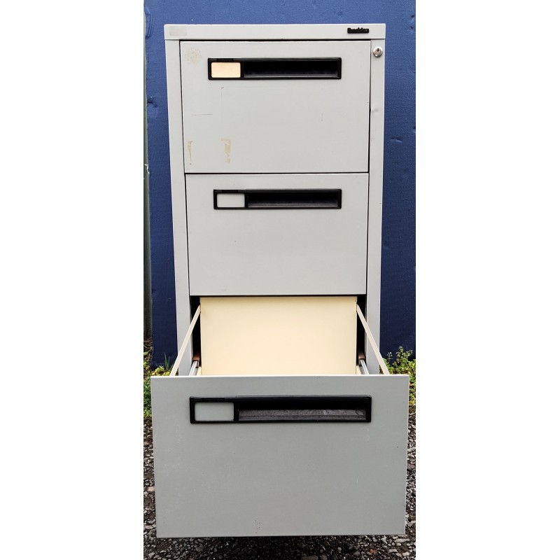 Preloved Grey Precision 3 Drawer Filing Cabinet