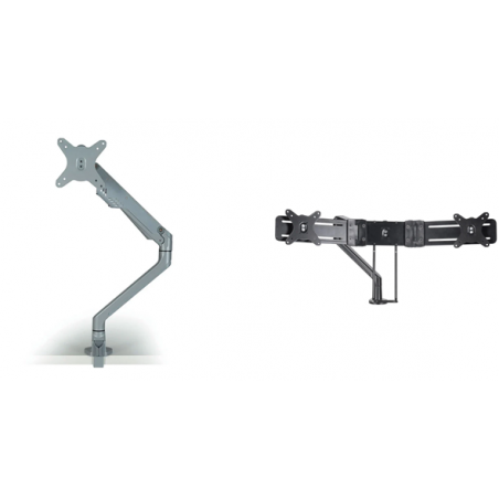 Libero Gas Monitor Arm with Twin Monitor Mounting Rail