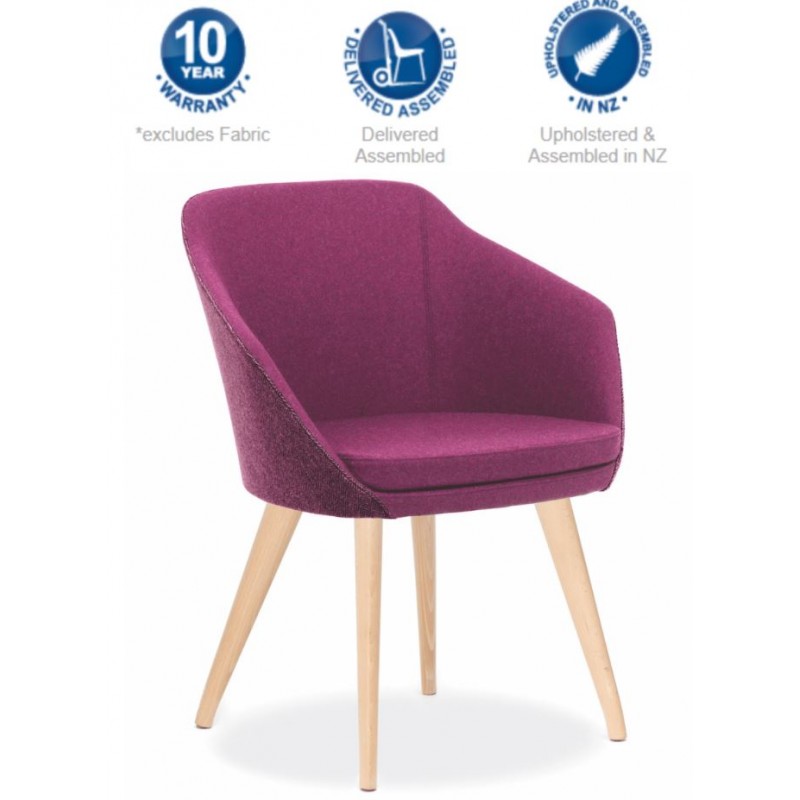 Annette Chair - 5 Leg Base Options - Made In Italy - Free Shipping NZ